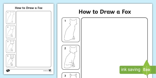 FREE! - Fox Drawing Outline Practise | How to Draw a Fox