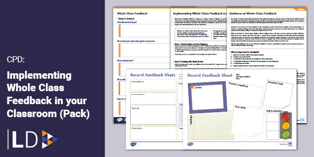 CPD: Implementing Whole Class Feedback in Your Classroom (Pack)