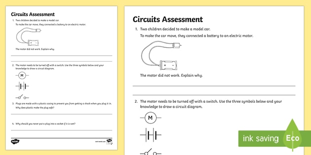 Circuits Assessment (teacher made)