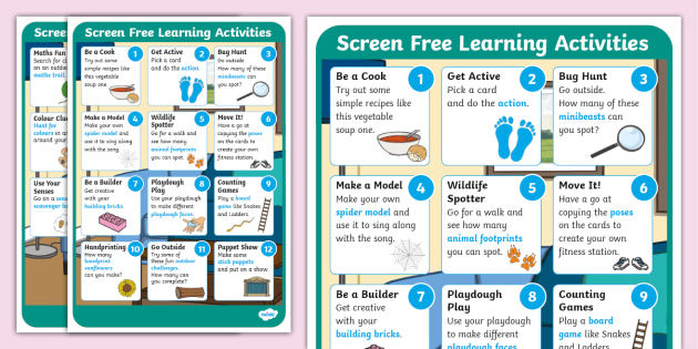 NZ Screen Free Learning Activities (ECE) (teacher made)