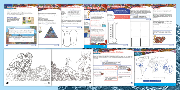 Ocean Biome: Coral Reefs Lapbook Pack (Teacher-Made)