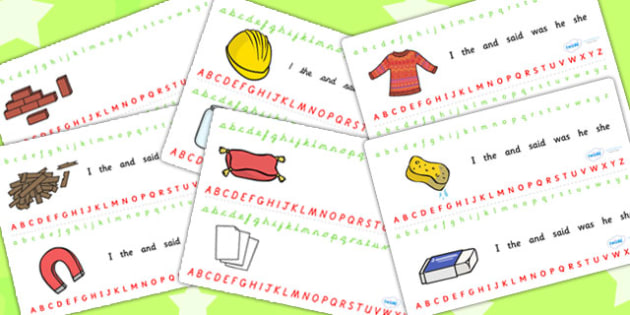 Materials Alphabet Strips