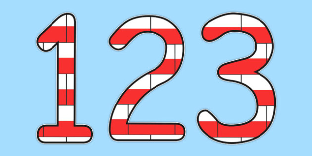 Kolorowe cyfry z flagami po polsku