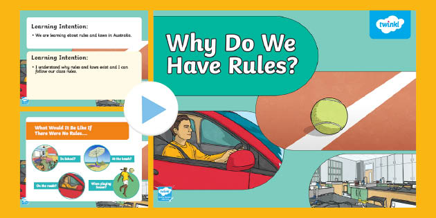 Why Do We Have Rules PowerPoint - Year 4 Civics Citizenship