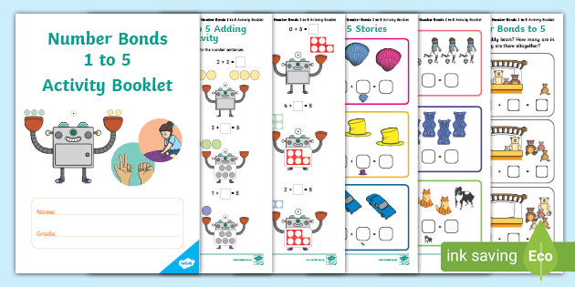 Number Bonds To 5 Printable Worksheets | South Africa