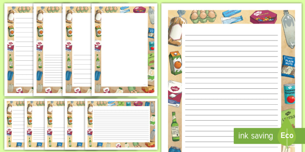 Packaging Materials Page Border Pack (teacher made)