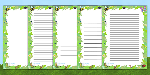 FREE! - Mini Beast Page Borders (teacher made)