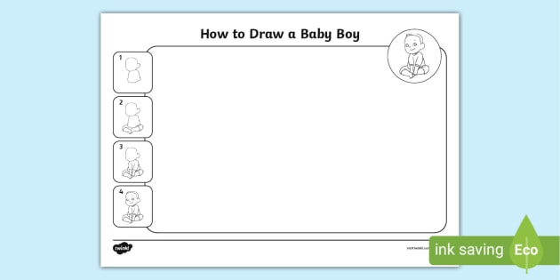 How to Draw a Baby Boy