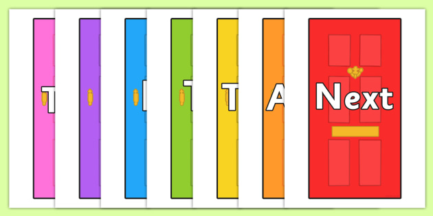 FREE! - Sentence Starters on Doors (teacher made)