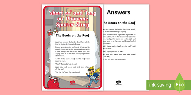 oo Phoneme Spotter Short Story (teacher made)
