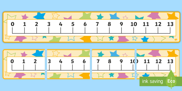 Bridging through Ten 0 to 13 Number Line Display Banner