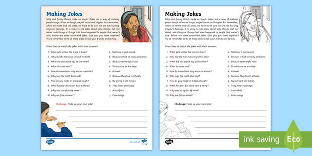 Making Jokes Activity