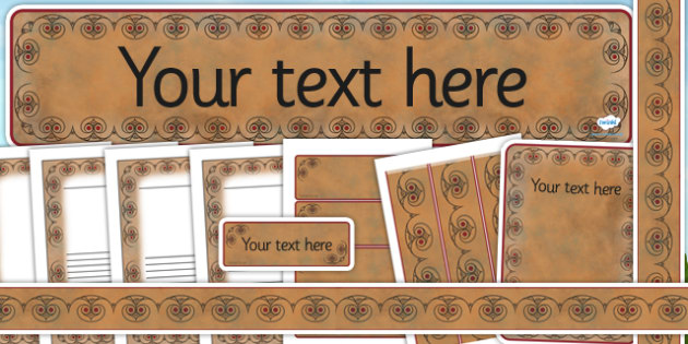 Iron Age Themed Editable Display Pack (teacher made)