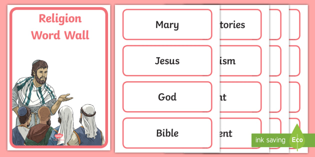 Catholic Religion Word Wall (teacher made)