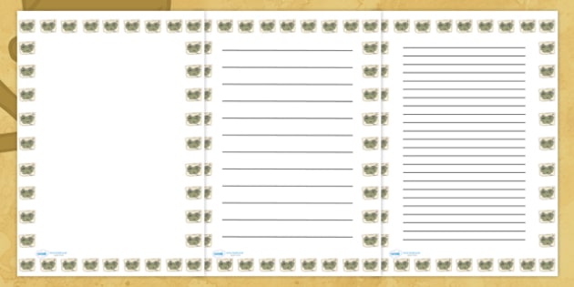 Pirate Treasure Map Portrait Page Borders- Portrait Page Borders - Page