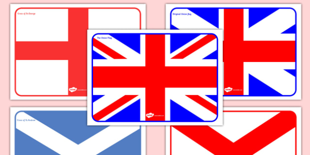 The Union Flag and Flags of the British Isles Display Posters