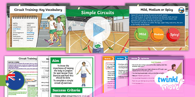 Printable Circuit Training Cards PDF | Y5 PE Lesson Pack