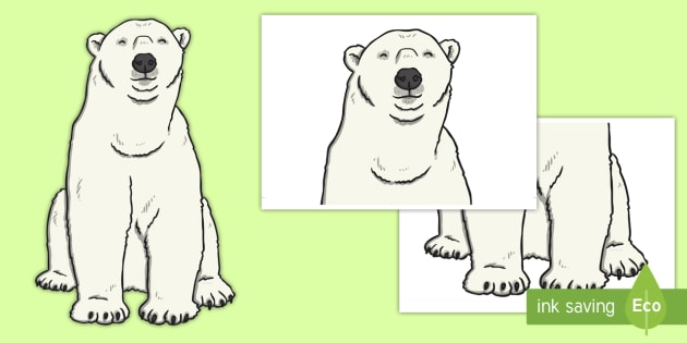 A2 Polar bear Cut-Outs - A2 Polar bear Cut-Outs