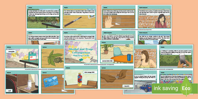 Alcohol and Drugs Consequences Matching Cards