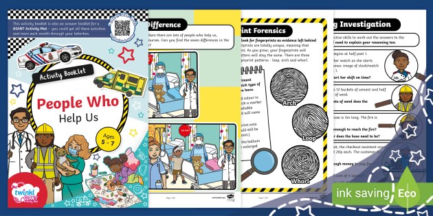 People Who Help Us Activity Booklet (Ages 5 to 7)