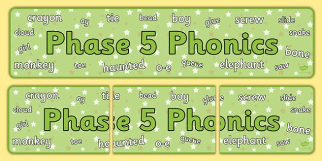 Phase 5 Phonics Display Banner