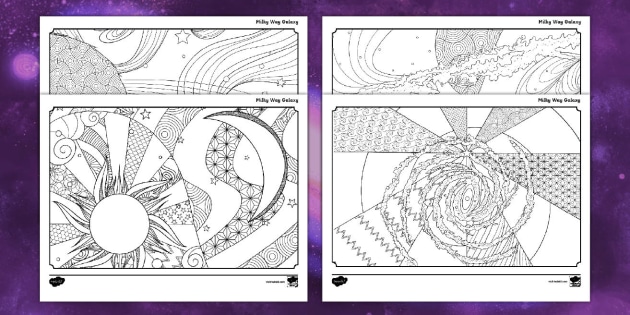 milky way coloring pages