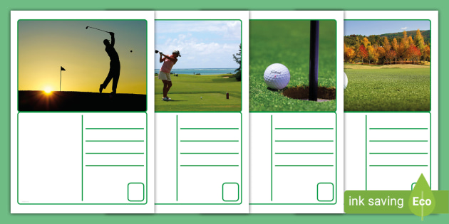 FREE! - Golf Postcards (teacher made)