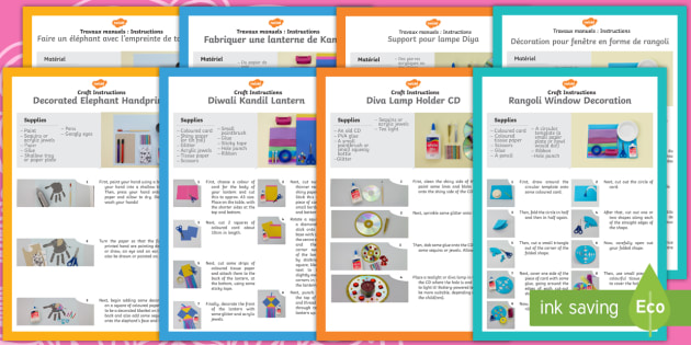 Diwali Craft Activity Pack English/French