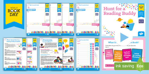 FREE! - Whole-School Hunt for a Reading Buddy Resource Pack - Twinkl