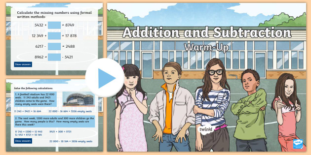 Year 5 Addition and Subtraction Maths Warm-Up PowerPoint