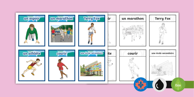 Terry Fox Flashcards French (Teacher-Made)