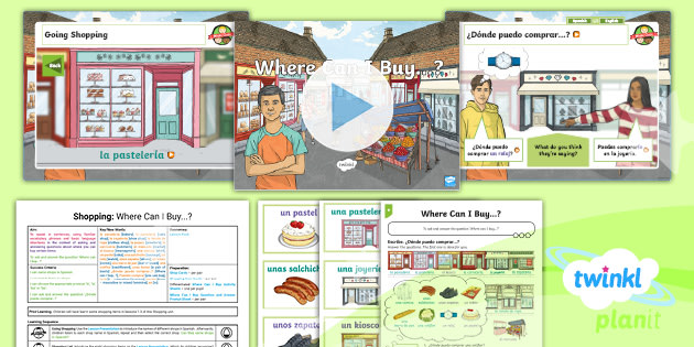 👉 PlanIt Year 4 Spanish Lesson: In What Shop Can I Buy It?