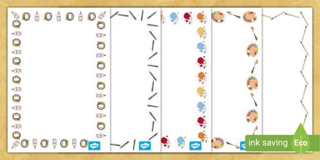 Children's Art Week Page Borders (teacher made)