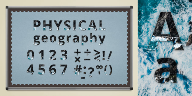 Beyond Geography Display Lettering (Physical Geography)