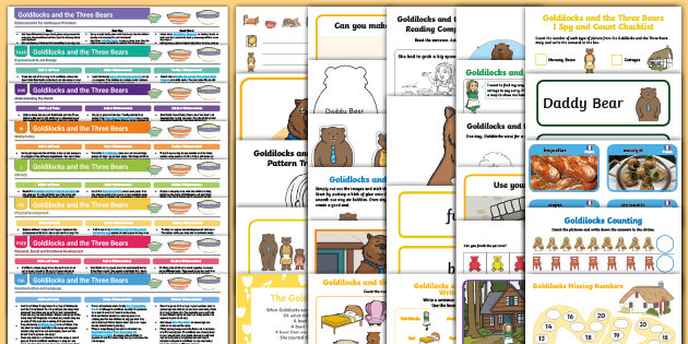 Goldilocks Planning and Continuous Provision Ideas (Reception)