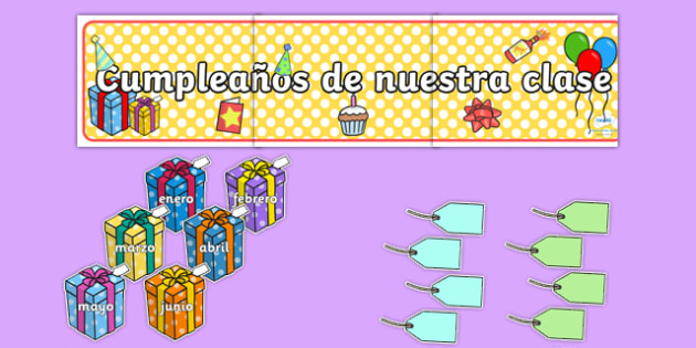 Cumpleaños de nuestra clase (teacher made)