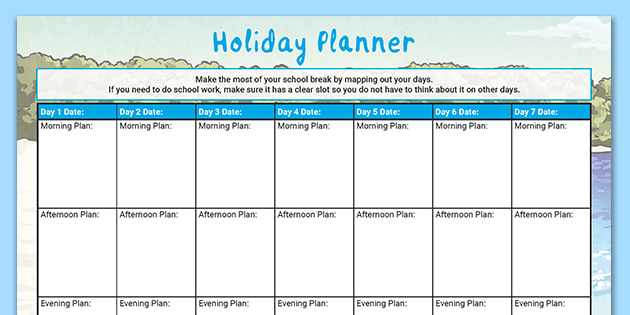 Staff Wellbeing Half-Term Holiday Planner (teacher made)
