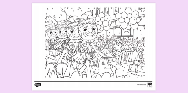 Parade Colouring | Colouring Sheet (teacher made)
