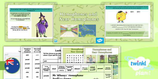 Year 4 Spelling: Homophones and Near Homophones Lesson 3