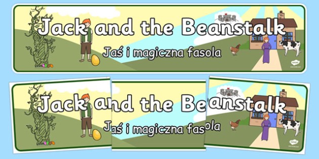 Jack and the Beanstalk Display Banner Polish Translation