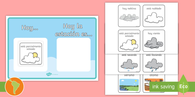 Póster: Las estaciones y el tiempo
