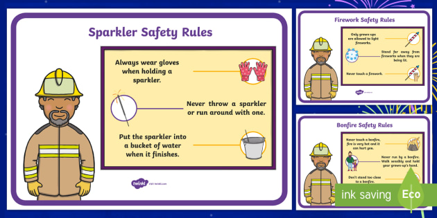 Firefighter Fred's Bonfire Night Safety Display Posters