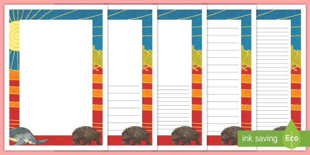 FREE! - Aboriginal Dreaming How the Turtle Got Its Shell Page Borders