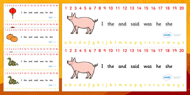 FREE! - Combined Alphabet and Number Strips (Chinese New Year ...