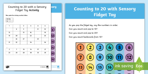 Counting to 20 with Sensory Fidget Toys (teacher made)