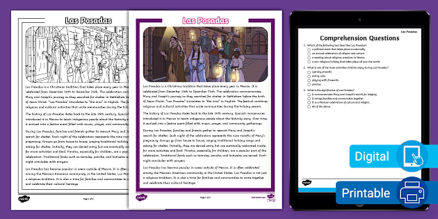 Las Posadas Worksheets | twinkl.com