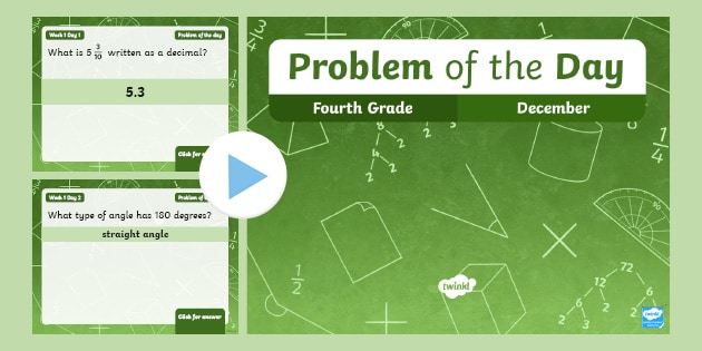 Math Problems of the Day | twinkl.com