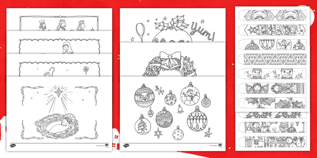 Top 5 Christmas-Themed Mindfulness Colouring Pages