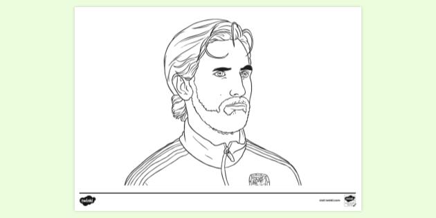 Joe Allen Colouring | Colouring Sheet