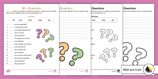 Question Words Interactive Worksheet Ingles Basico Spanish Question